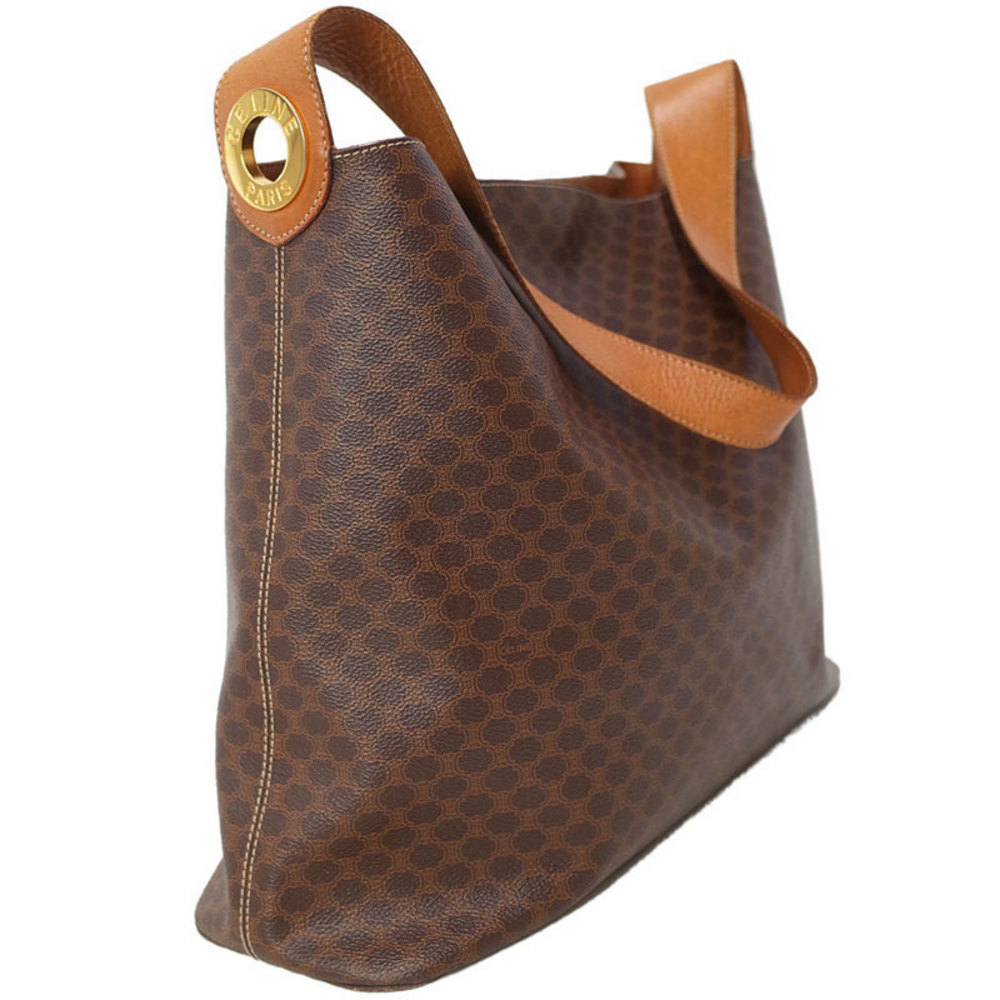 Celine Brown Pattern Bag Semi-Shoulder Macadam - Gem